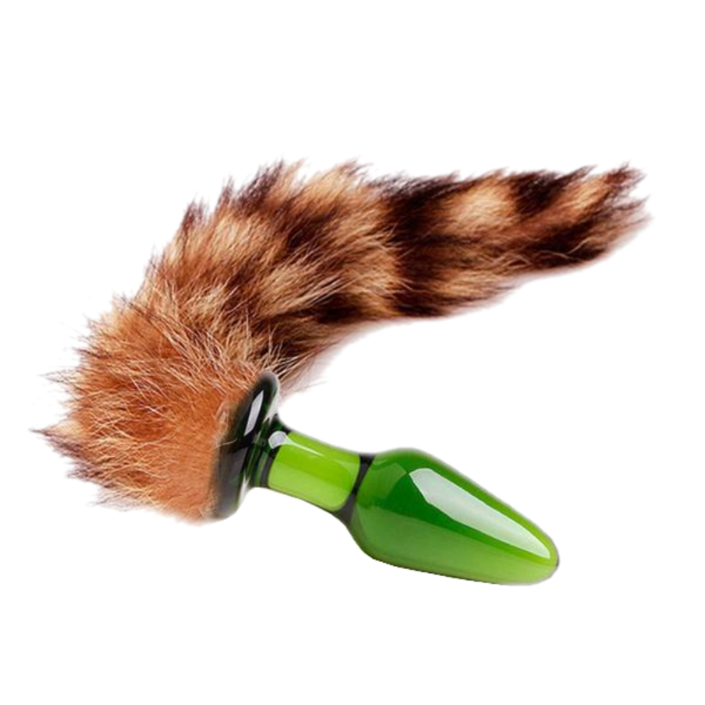 10" Silicone Brown Faux Tail Plug