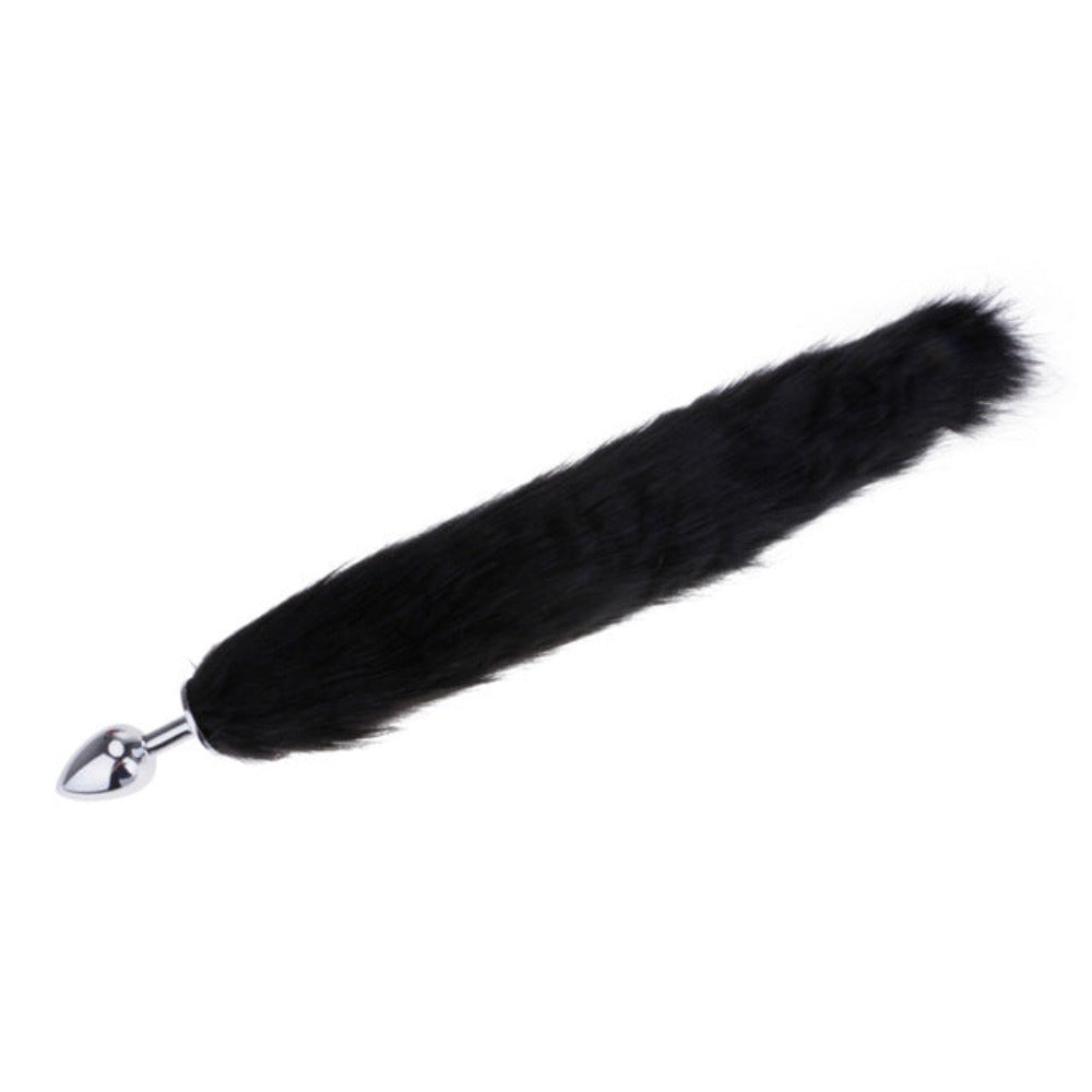 14" Stainless Steel White Cat Tail Plug